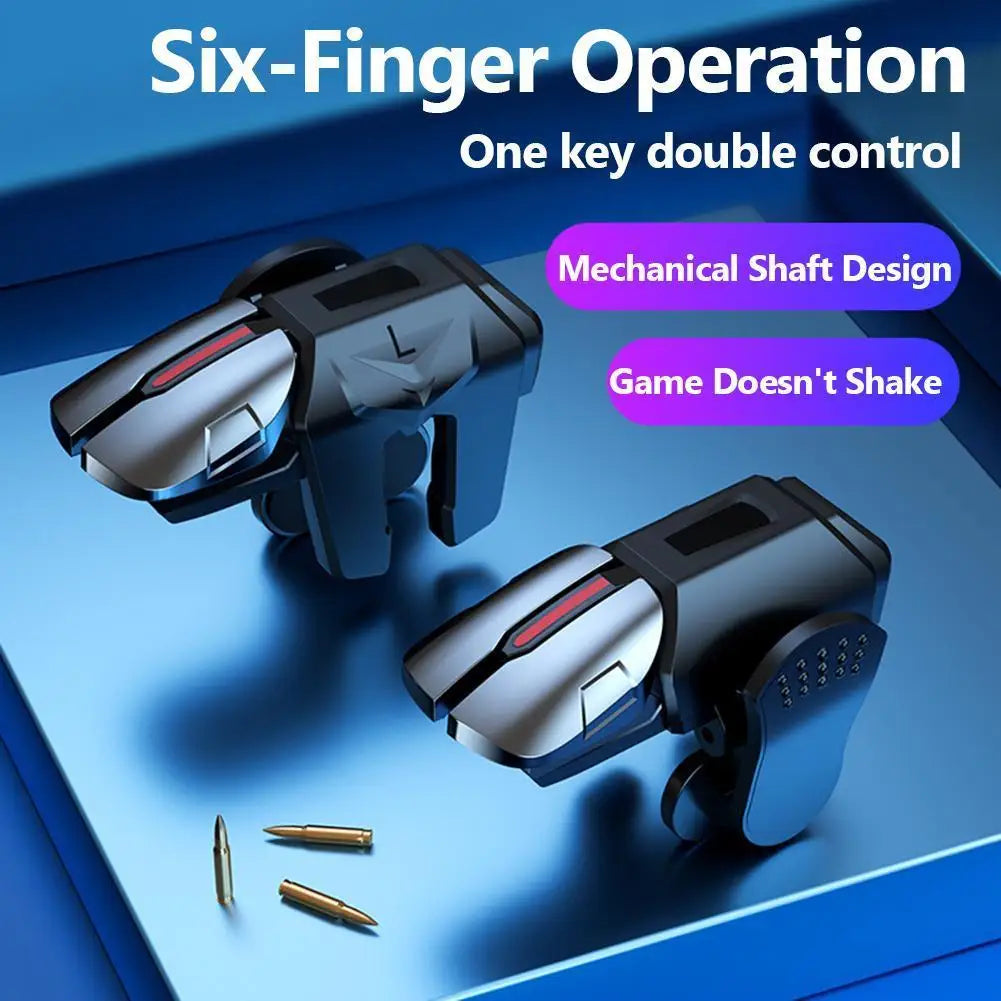 6-Finger Game Controller Triggers for Mobile Gaming | Enhance Your PUBG Performance – Gamer Tech