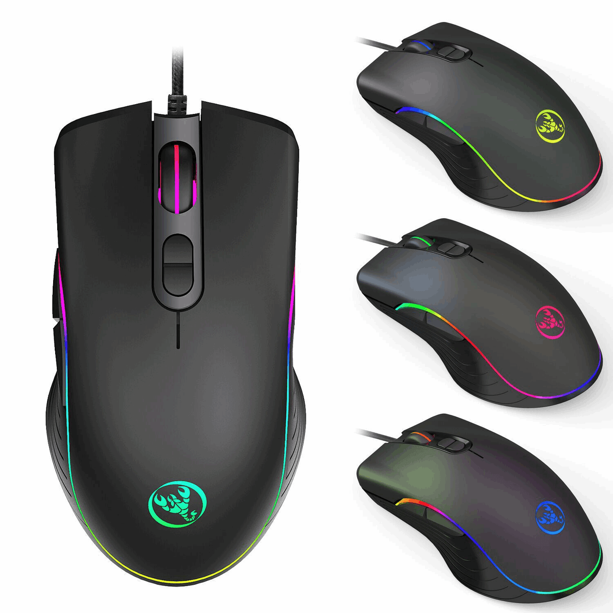 Hongsund RGB Gaming Mouse 6400DPI – Gamer Tech