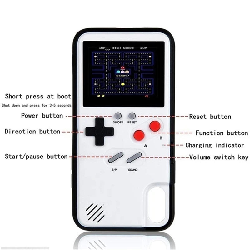 Retro Gameboy Phone Case for iPhone | 36 Classic Games | Stylish & Fun ...