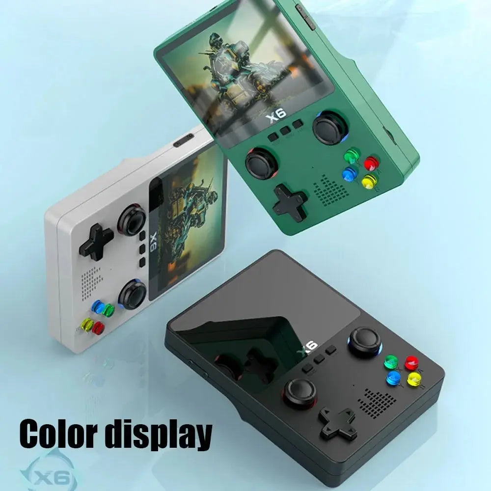 X6 Handheld Game Console | 3.5" IPS Screen, Dual Joystick, 11 ...