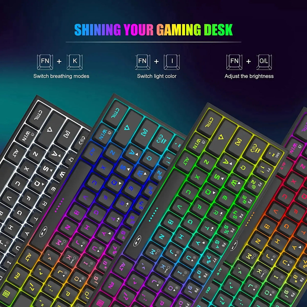 MageGee Mini RGB Backlit Keyboard - Waterproof, Wired – Gamer Tech