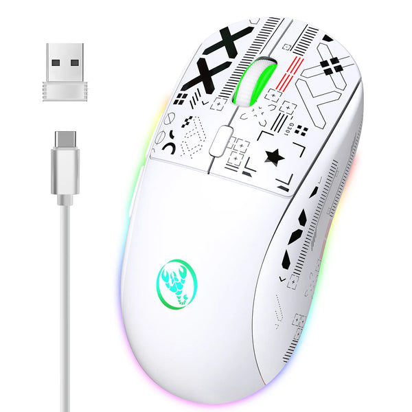 Hongsund T90 Wireless RGB Mechanical Gaming Mouse | 3600 DPI ...
