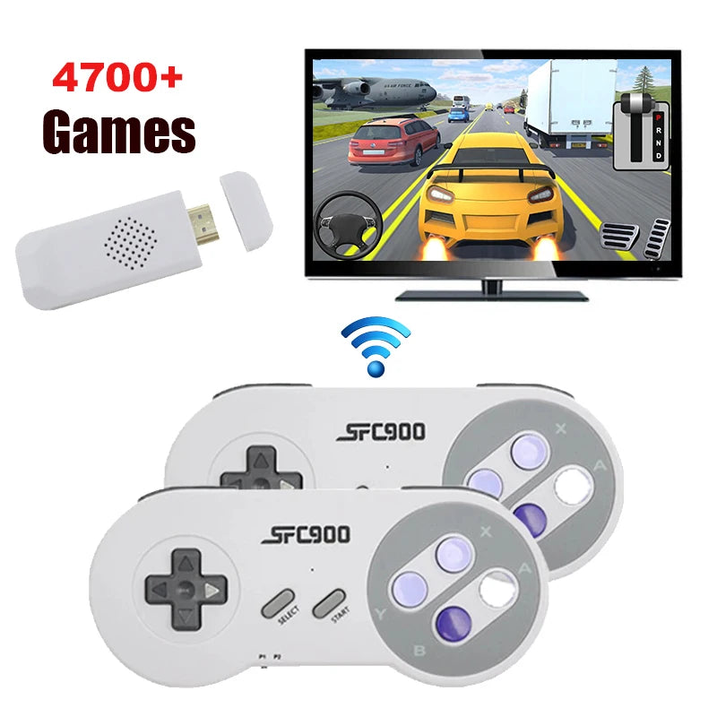 2.4G Wireless Retro Game Console - 4700+ Classic Games | HDMI ...
