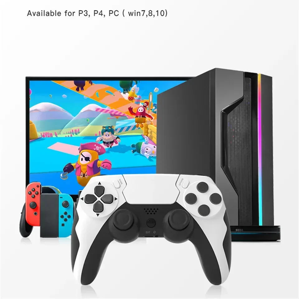GAMINJA Wireless Bluetooth Gamepad for PS4/PS3/PC - Double Vibration ...