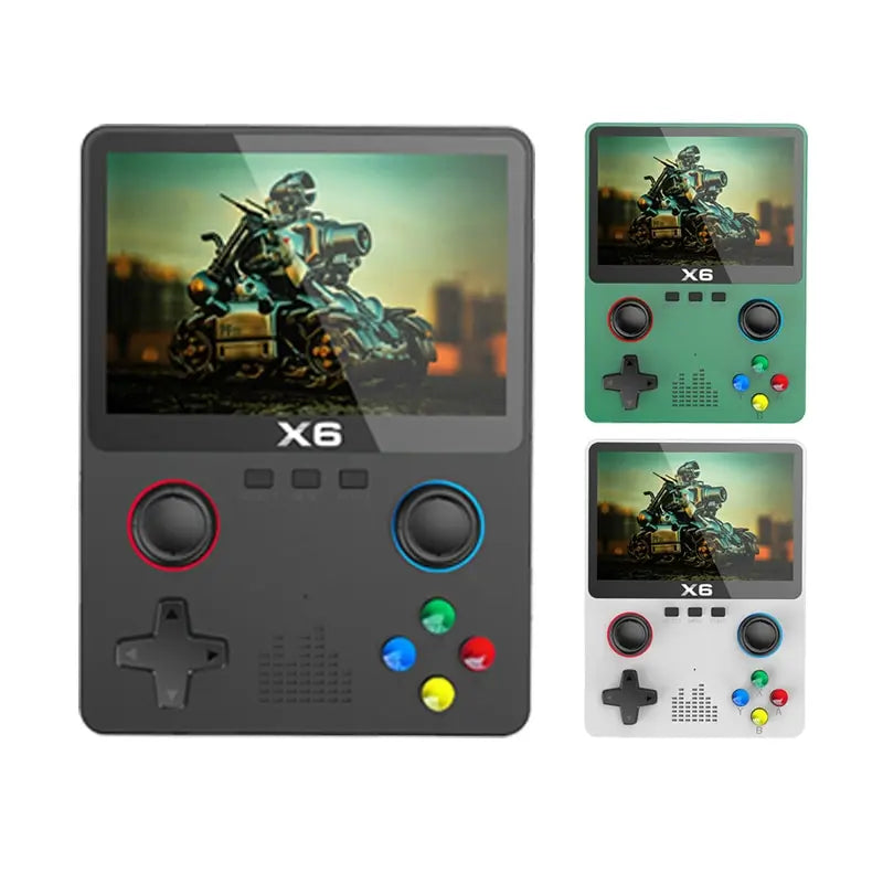 X6 Handheld Game Console | 3.5" IPS Screen, Dual Joystick, 11 ...