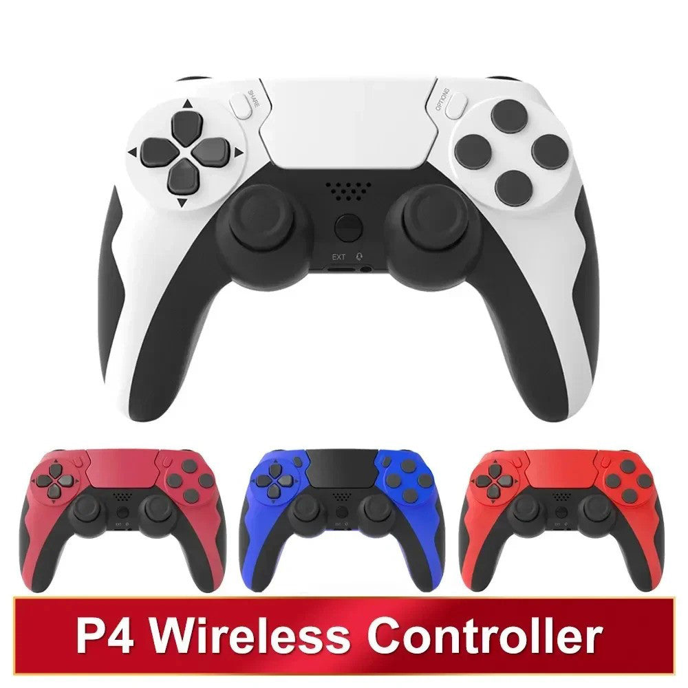 GAMINJA Wireless Bluetooth Gamepad for PS4/PS3/PC - Double Vibration ...