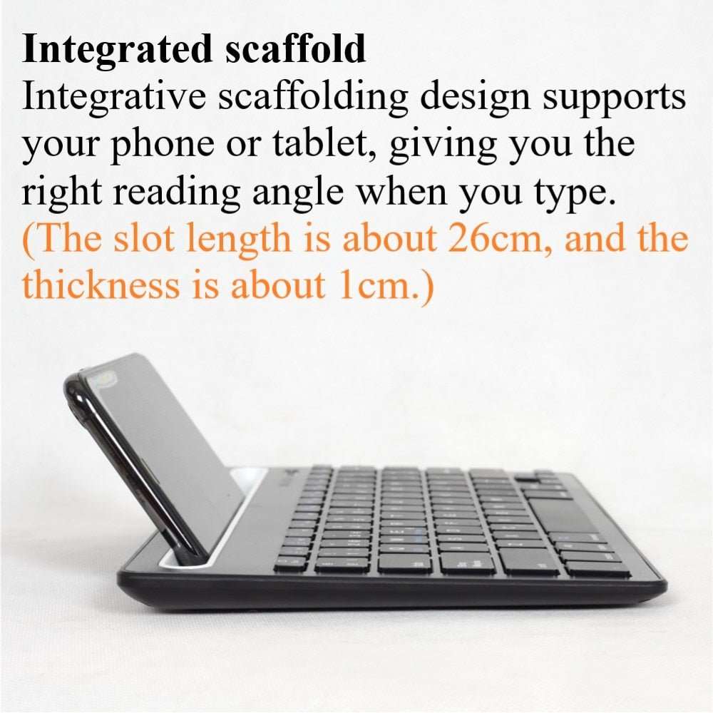 Mini Bluetooth Keyboard with Tablet Holder – Gamer Tech