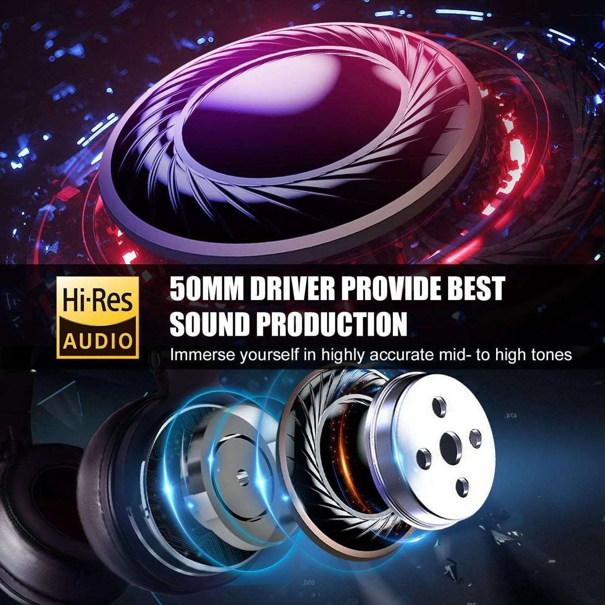 OneOdio Pro-50 Wired Professional Studio Pro DJ Headphones – Gamer Tech