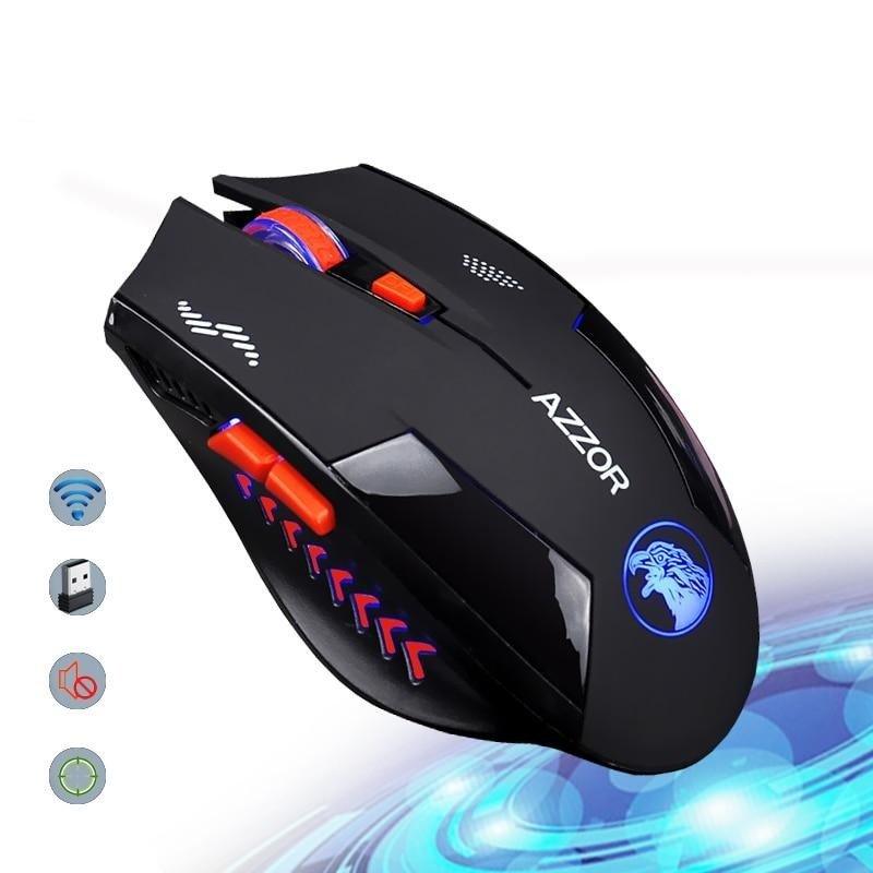 AZZOR - Silent Wireless Gaming Mouse 2400dpi – Gamer Tech